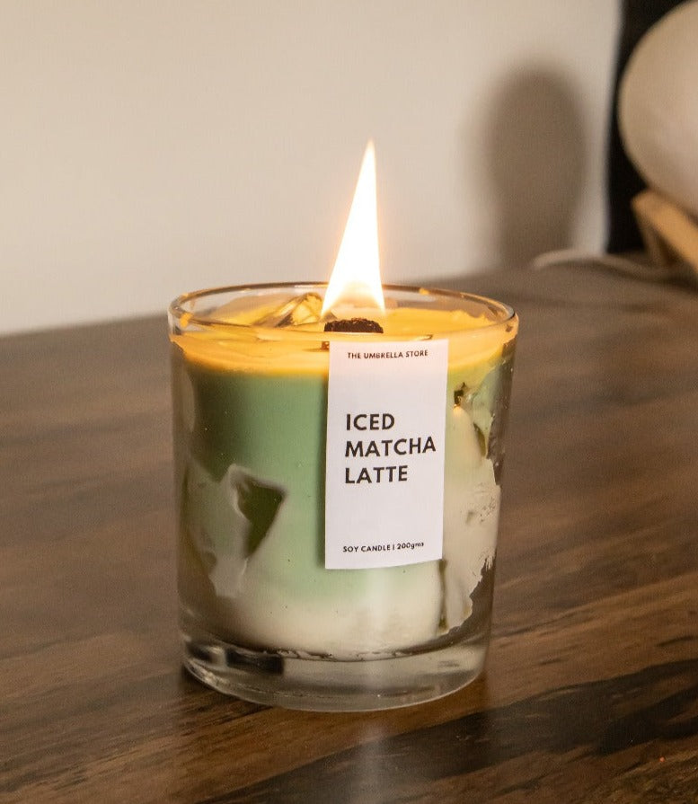Iced Matcha Candle | MATCHA MILK CANDLE – The Umbrella store